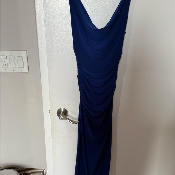 Zara | Dresses | Zara Deep Blue Maxi Dress | Poshmark